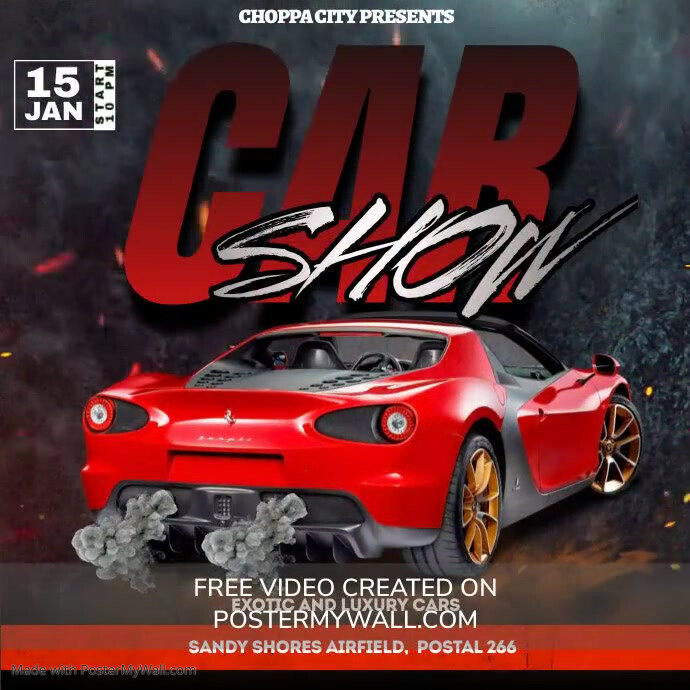 Car Show Video Ads | PosterMyWall