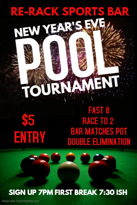 Copy of Pool Tournament Poster | PosterMyWall