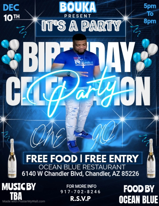 Bouka Birthday party | PosterMyWall