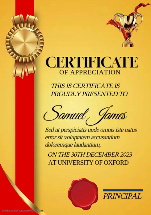 Certificate | PosterMyWall