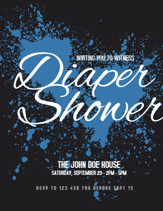 Daiper Shower flyer | PosterMyWall