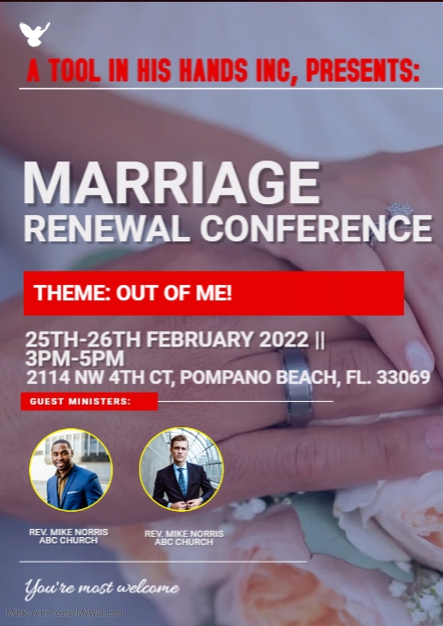 Copy of marriage conference flyer template | PosterMyWall
