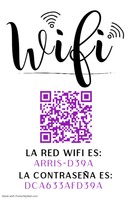 Wifi Password Poster Template | PosterMyWall