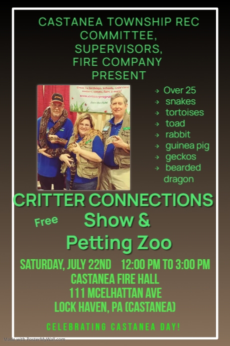 UPDATED Critter Connections Poster | PosterMyWall