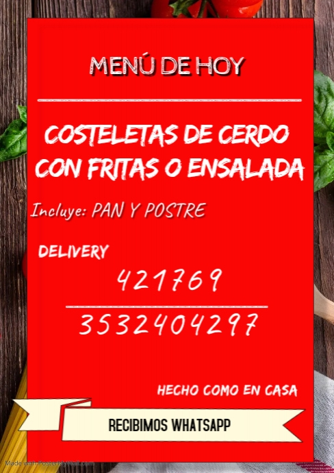 Copia de Copia de Take Away Poster Flyer Food Delivery Template ...
