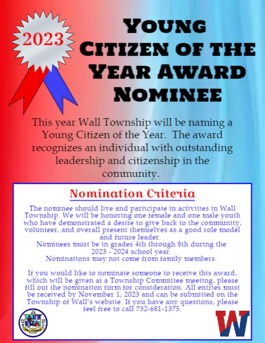 Young Citizen of the Year Award Nominee | PosterMyWall
