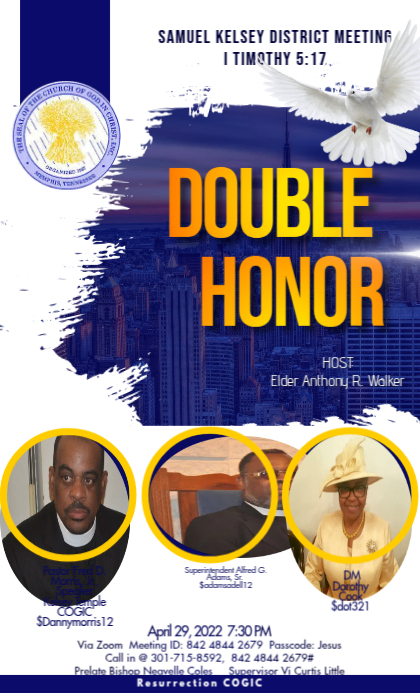 District Meeting COGIC | PosterMyWall