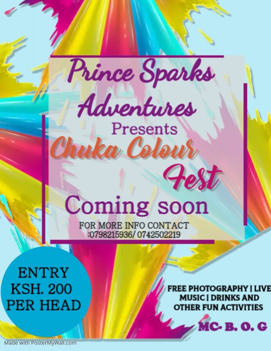Copy of Copy of Festival of Color Flyer Template | PosterMyWall