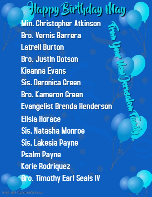 May birthday | PosterMyWall