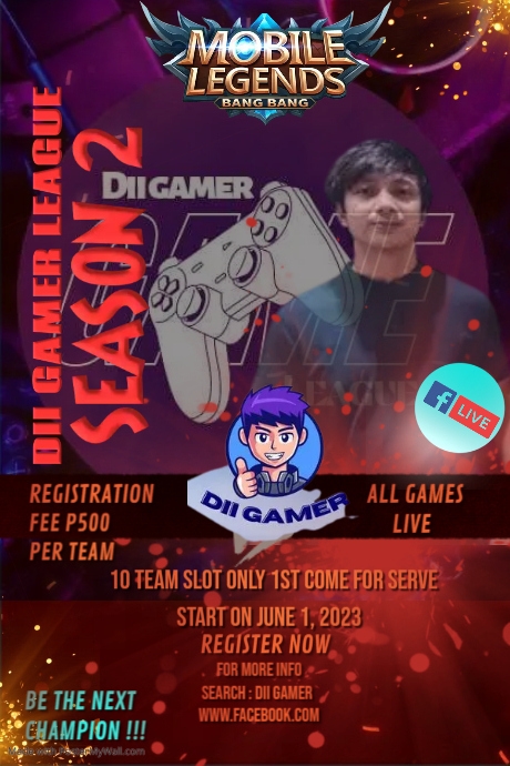 Copy of DII GAMER LEAGUE S2 | PosterMyWall