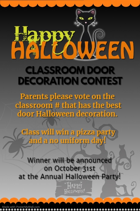 Halloween door decoration contest | PosterMyWall