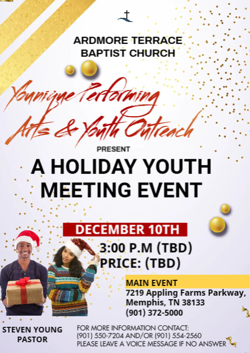 Copy of Youth Christmas service | PosterMyWall