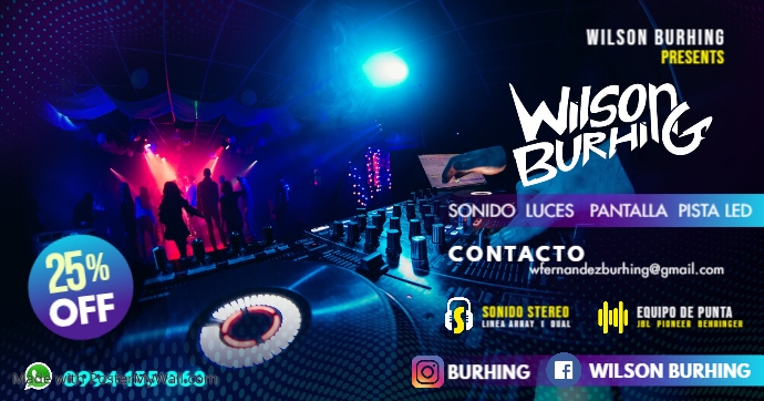 Copia de Dark Blue DJ Music Festival Banner | PosterMyWall