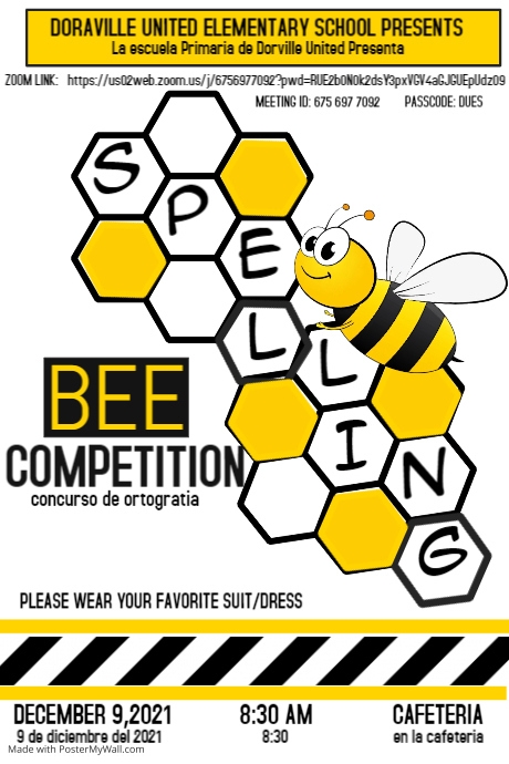 Copy of Event poster template,spelling bee competition,school poster ...
