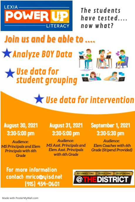 PowerUP Lexia flyer Opt 1 | PosterMyWall