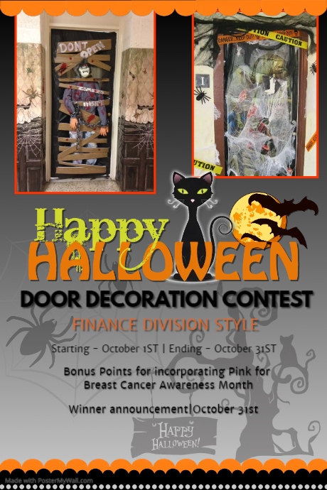 Halloween door decoration contest | PosterMyWall