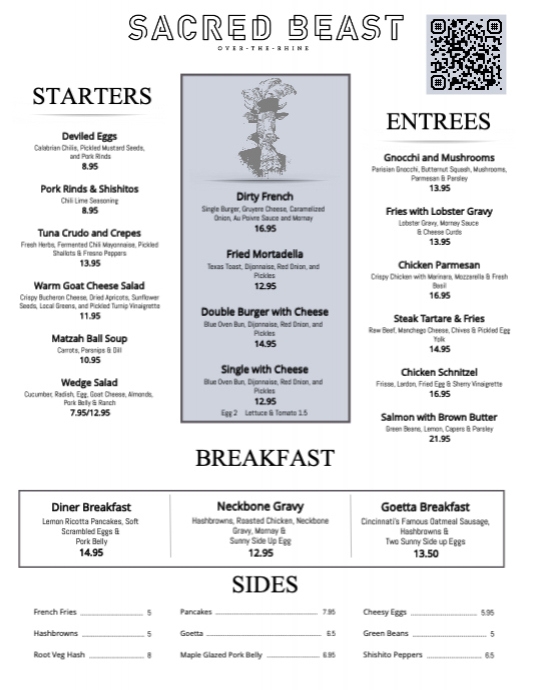 Copy of QR code menu | PosterMyWall