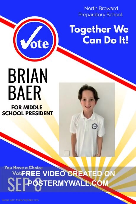 Student Elections for Class President Poster | PosterMyWall