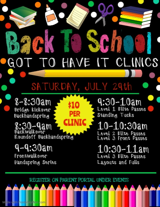 BACK TO SCHOOL OPEN HOUSE FLYER | PosterMyWall