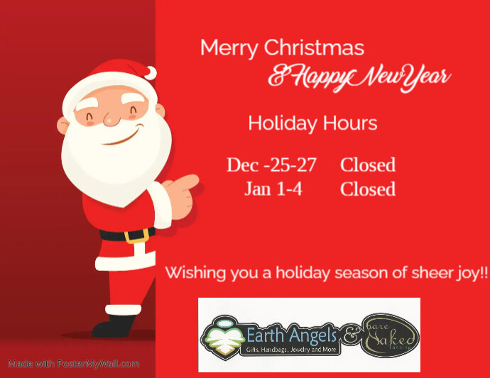 Holiday hours - Christmas announcement | PosterMyWall