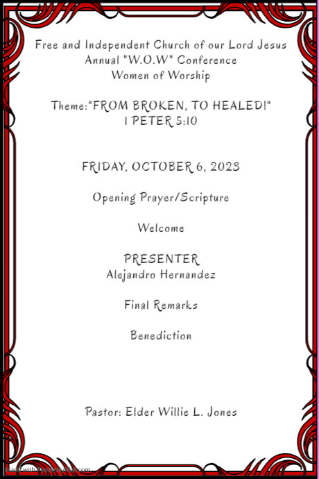 Event Program Template Final 1 | PosterMyWall