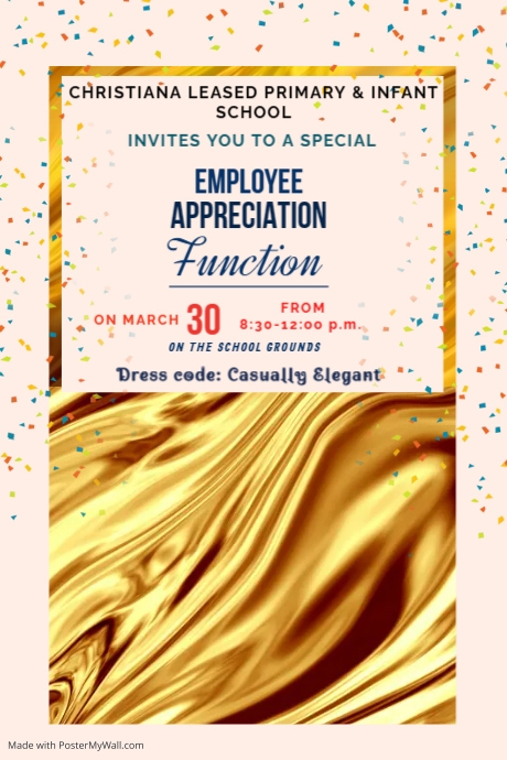Employee Appreciation Dinner Invite Template | PosterMyWall