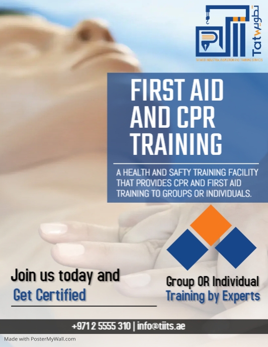 Copy of CPR and First Aid Training Flyer Template | PosterMyWall