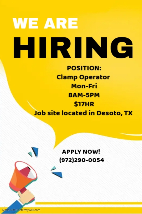 Job opening ad template | PosterMyWall