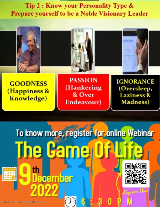 Tip 2-The Game of Life | PosterMyWall