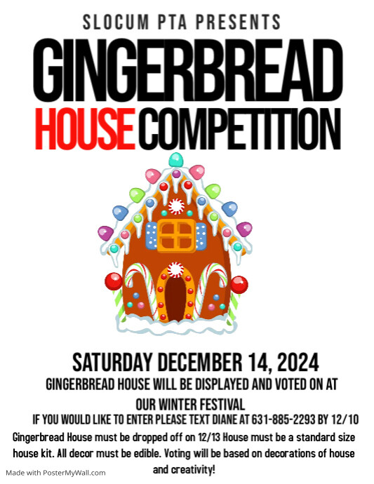 Copy of Copy of Gingerbread House Competition Poster (1) | PosterMyWall