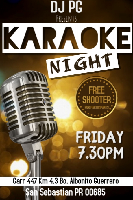 Copy of Copia de Karaoke | PosterMyWall