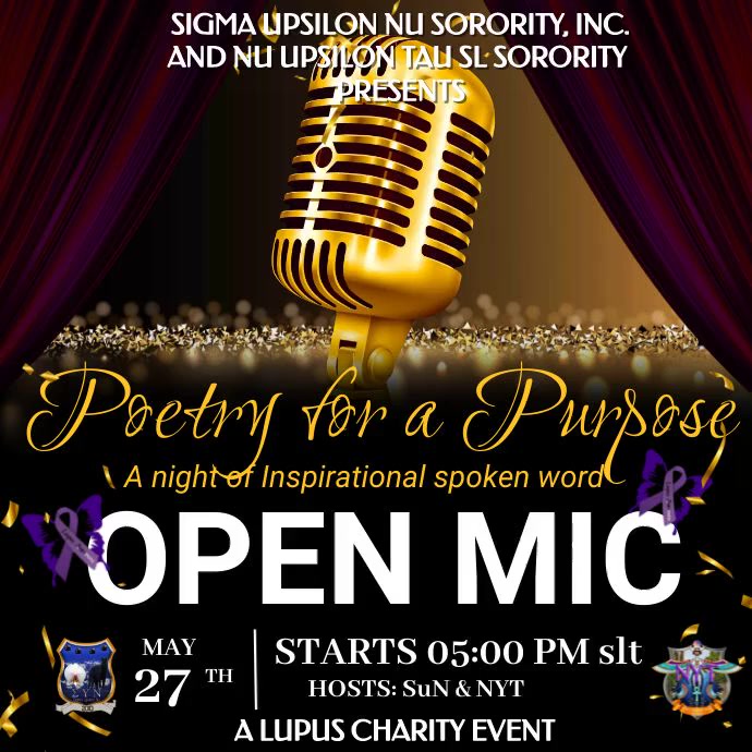 LUPUS CHARITY EVENT POETRY OPEN MIC (1) | PosterMyWall