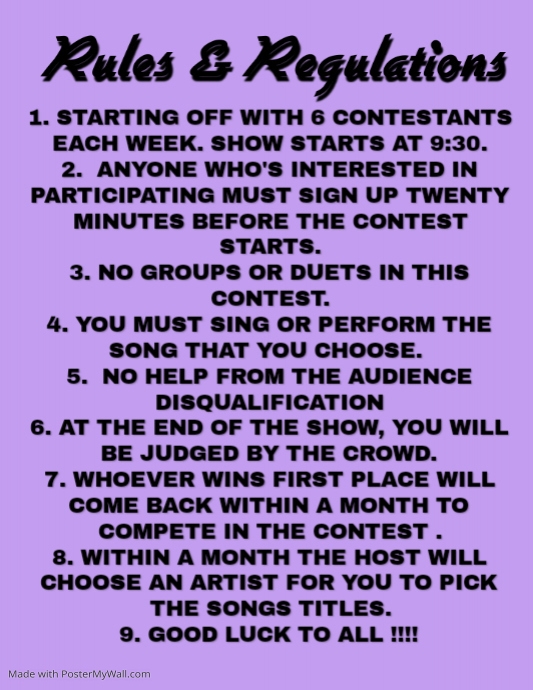 Copy of Karaoke contest template | PosterMyWall