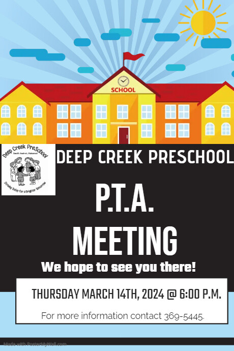 PTA Meeting Poster | PosterMyWall