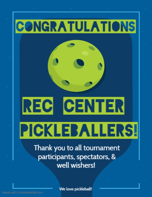 PICKLEBALL | PosterMyWall