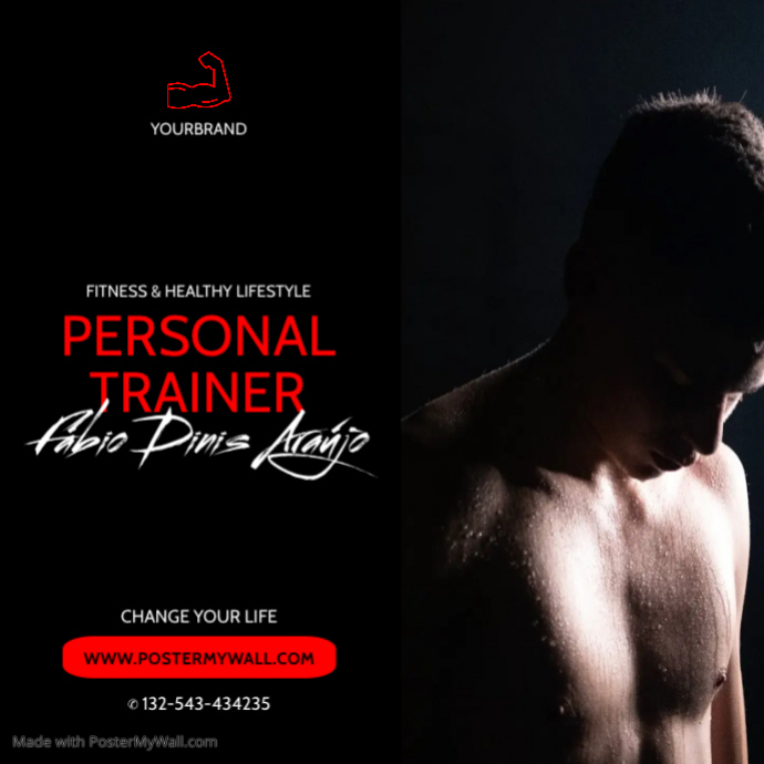Copy of Cópia de Personal Trainer Promote ad for instagram | PosterMyWall