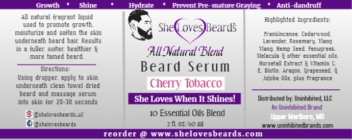 Copy of SLB Beard Oil Label | PosterMyWall