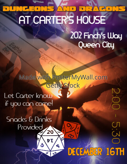 Copy of DND Flyer | PosterMyWall