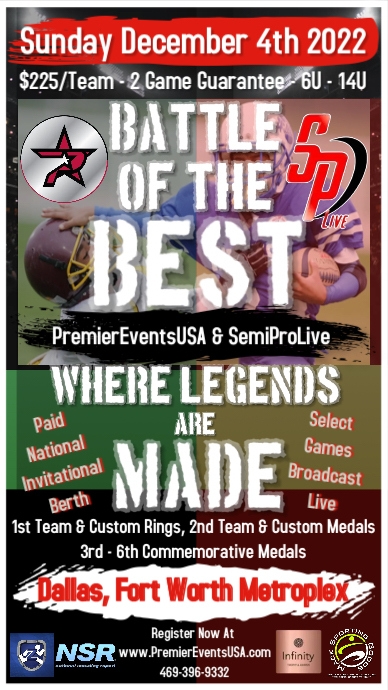 Copy of PremierEventsUSA Battle of the Best Legends are Made Draft 2.0 | PosterMyWall