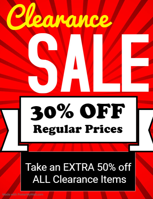 50% Clearance | PosterMyWall