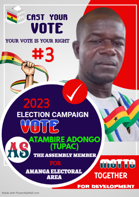 Copy Of Vote Vote For Election Campaign 1 Postermywall