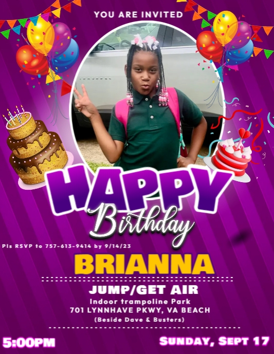 Happy Birthday Invitation Flyer | PosterMyWall