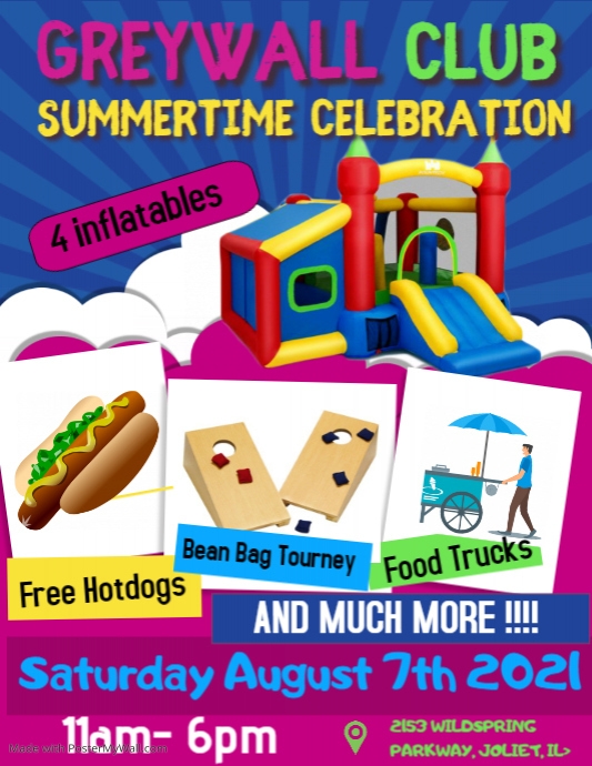 Copy of Event and Party Rental Bouncy Castle Flyer Te | PosterMyWall