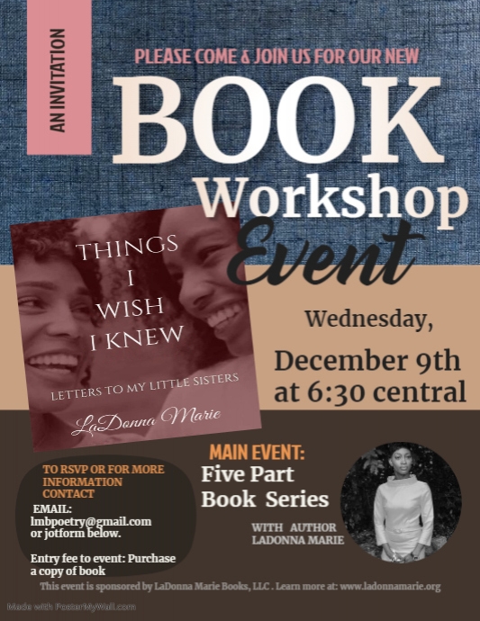 Copy of Book Release Flyer | PosterMyWall