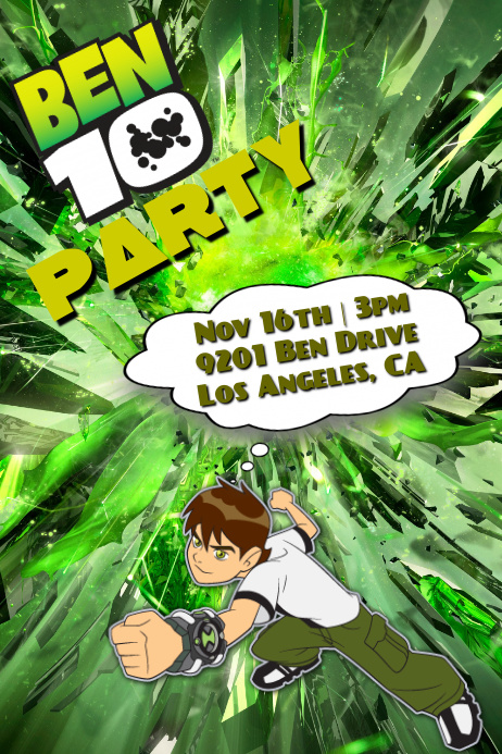 Ben 10 Template | PosterMyWall
