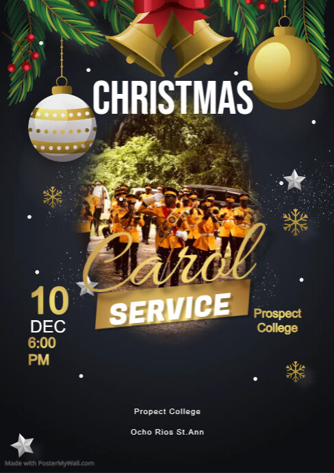 christmas carol service | PosterMyWall