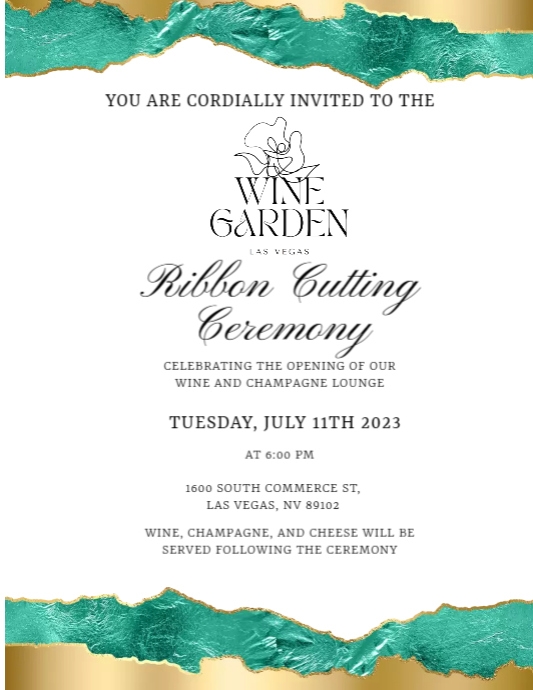 Ribbon Cutting Launch Party Invitation Templa | PosterMyWall