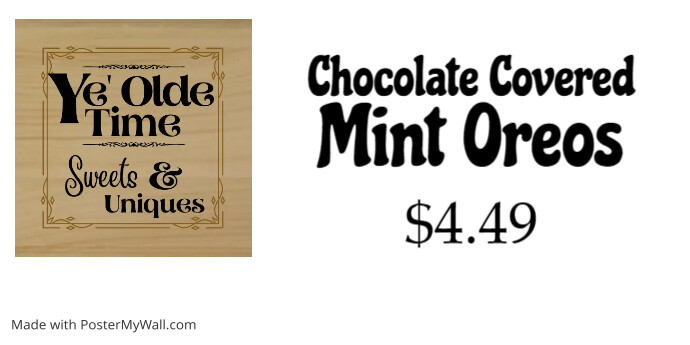 Copy of Choco Cover Mint Oreo Sign | PosterMyWall
