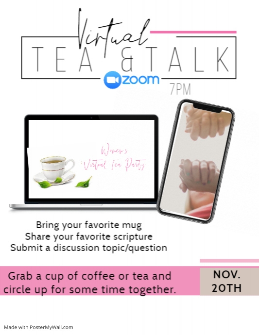 Copy of Virtual Tea Party | PosterMyWall