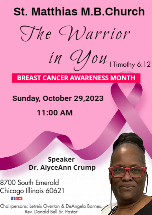 Copy of Pink sunday service | PosterMyWall